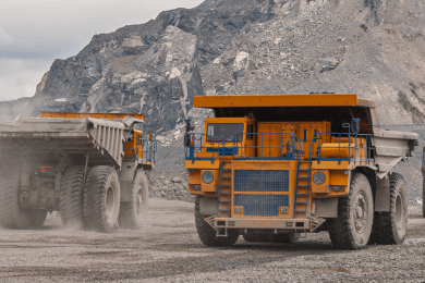 Monitoring Dump Truck with Tilt Sensor